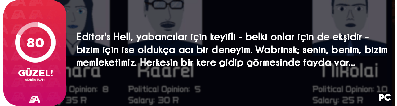 Editor’s Hell İnceleme