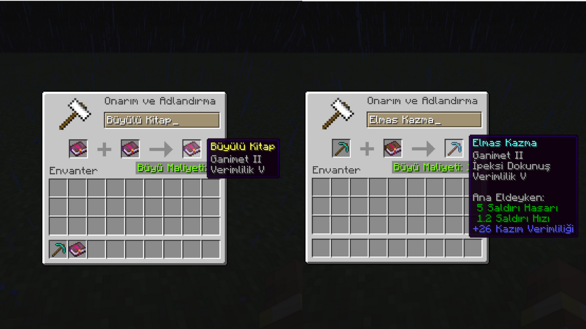 Minecraft En İyi Kazma Büyüleri ve Uygulama Yolları